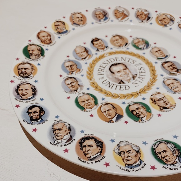 Vintage | Dining | Vintage 7s Richard Nixon Presidential Plate | Poshmark